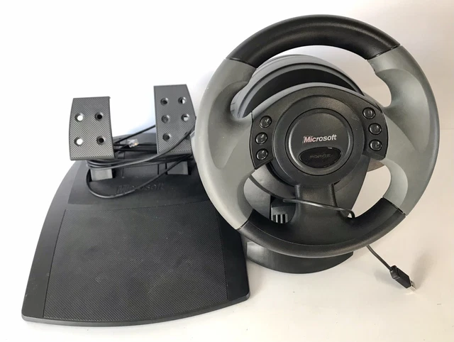 MICROSOFT SIDEWINDER FORCE Feedback Wheel & pédales Sidewinder X04 ...