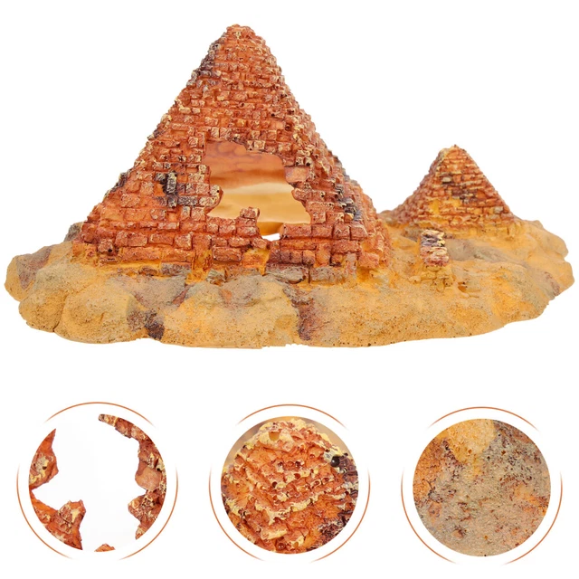 TERRARIUM PYRAMID DECOR Reptile Hide Pyramid Reptiles Terrarium ...