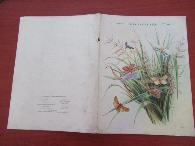 UNION CASTLE LINE RMMV Carnarvon Castle 1957 first class saloon menu £1 ...