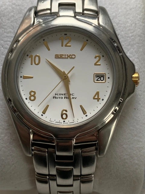 GENTS SEIKO KINETIC Auto Relay 5J22-0B69 Watch £75.00 - PicClick UK