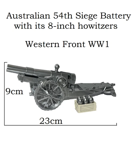 ANZAC WESTERN FRONT WW1 Australian 1916 Cannon Howitzers Artillery ...
