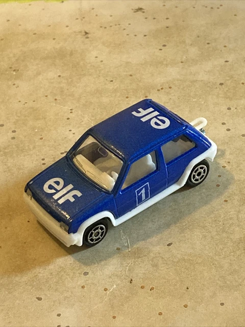 VOITURE MAJORETTE RENAULT 5 - R5 Supercinq GT -Turbo Elf Échelle 1/51 ...