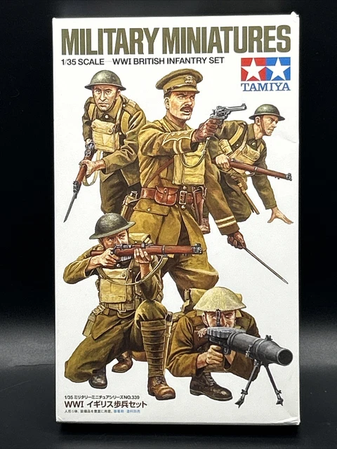 TAMIYA WW1 BRITISH Infantry Figures Military Model Set 35339 Scale 1:35 ...