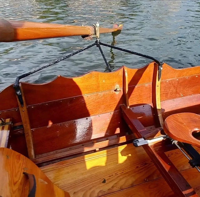 THAMES OUTRIGGED SKIFF not Gig Dinghy Punt clinker £2,100.00 - PicClick UK