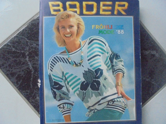 BADER VERSANDHAUS KATALOG Fröhliche Mode 1988! Komplett! EUR 85,00 ...