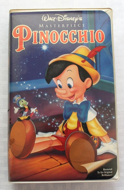 PINOCCHIO (VHS, 1993) Walt Disney’s Masterpiece Collection White ...