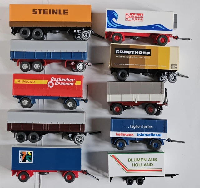 WIKING KONVOLUT 10 große Anhänger 80er Jahre EUR 22,00 - PicClick DE