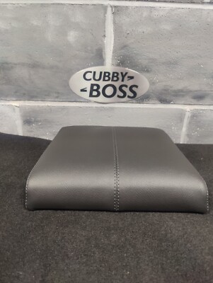 LAND ROVER DEFENDER 90/110 Cubby Box Lid, Black Vinyl Grey Stitching £ ...