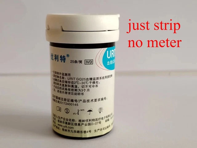 URIT-10 50 BLOOD Glucose Test Strips Home Blood Glucose Test avs £19.19 ...