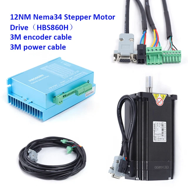 12NM DSP SCHRITTMOTOR Closed Loop Stepper Motor Nema34 Motor Drive Set ... 12NM DSP SCHRITTMOTOR Closed Loop Stepper Motor Nema34 Motor Drive Set ...
