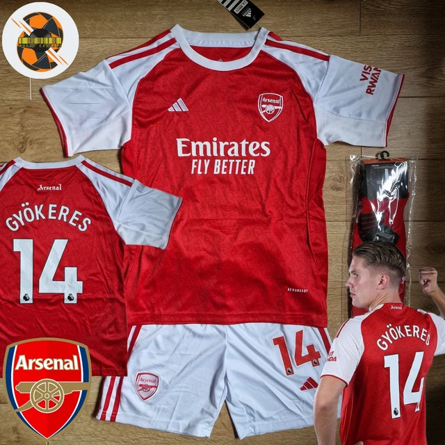 ARSENAL GYOKERES HOME Kids Full Kit 2025 - 26. Size 24. 8 - 10 Years ...