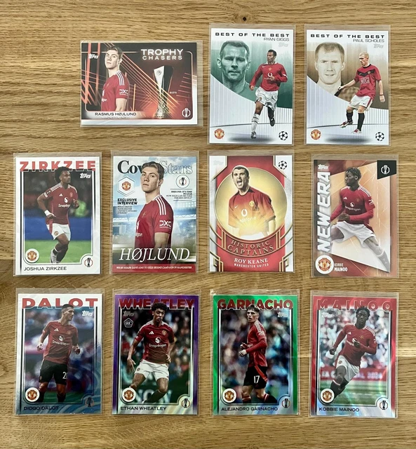 TOPPS UCC FLAGSHIP 24/25 Manchester United Lot - Parallel, Coverstar ...
