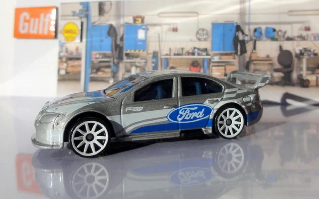 HOT WHEELS FORD Falcon Fg Silver Race Car Scale 1/64 Diecast Made In ...