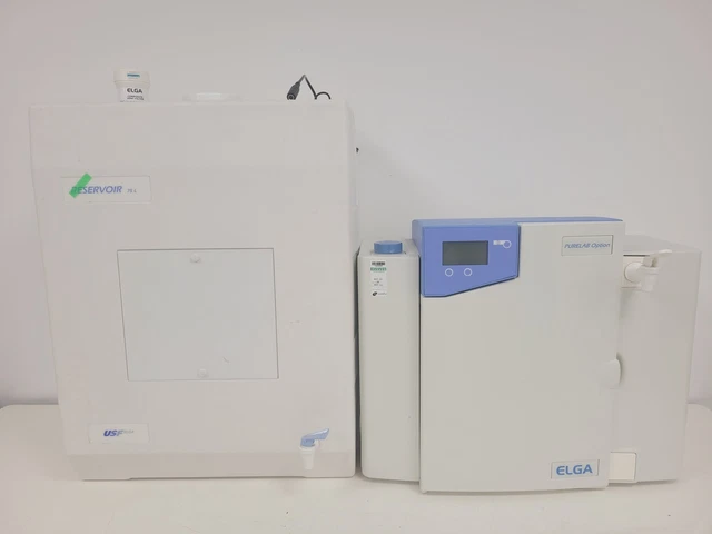 ELGA PURELAB OPTION Mit Elga Usf 75L Modell OR007BPM1 Reservoir Labor ...