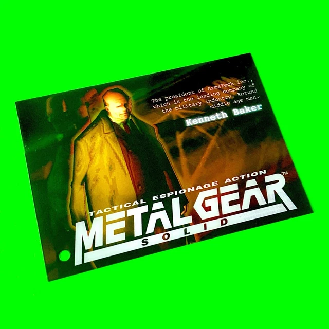 RARE 🔥 METAL GEAR SOLID 🔥Kenneth Baker 🔥 Trading Card🔥 Konami HIDEO ...
