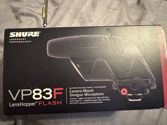 SHURE LENSHOPPER VP83F Camera mount shotgun mic and recorder - Ex cond ...