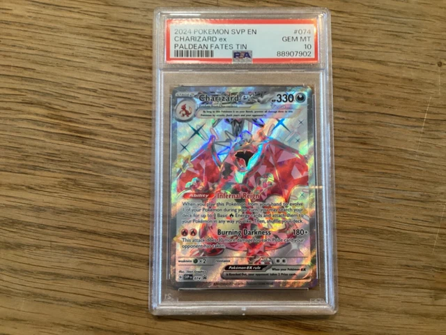 CARTE POKÉMON DRACAUFEU charizard EX PSA 10 2024 SVP074 EN EUR 149,00 - PicClick FR