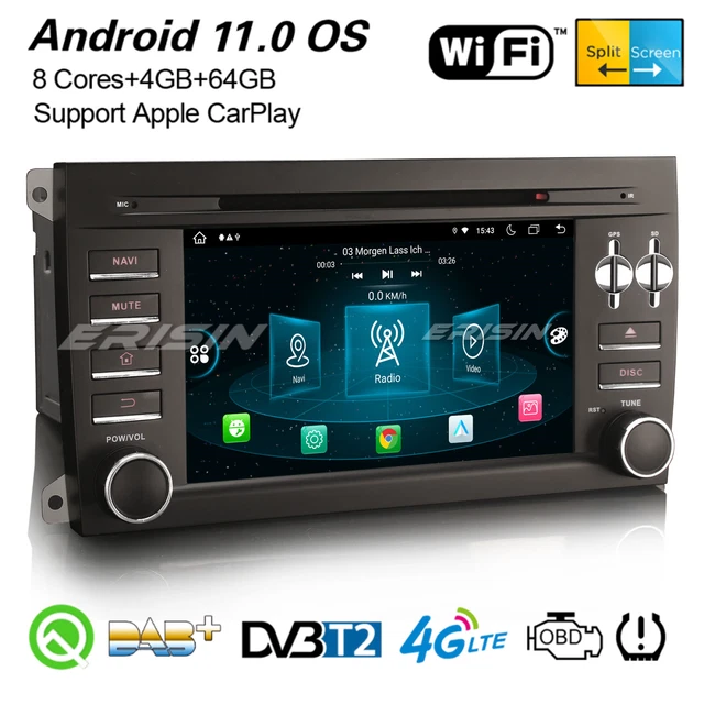 8-CORE ANDROID 11 Autoradio Porsche Cayenne 64GB GPS Navi CarPlay DAB+ WiFi OBD2 EUR 288,61 ...