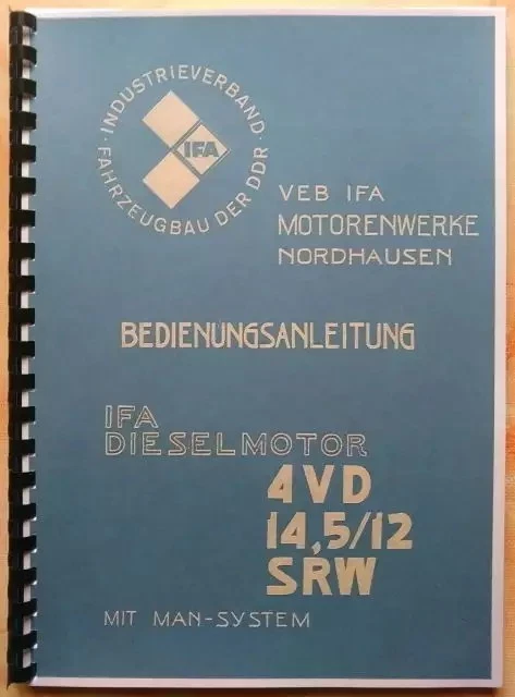 BEDIENUNGSANLEITUNG MOTOR IFA W50 Zt300 Zt303 Zt323 Fortschritt E512 ...