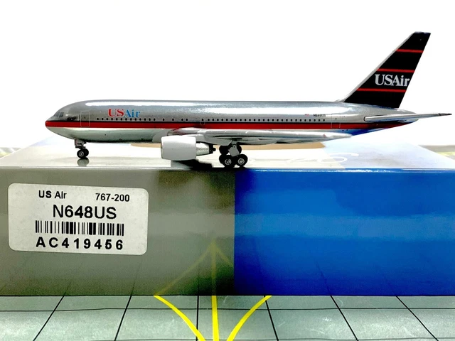 BOEING 767-200 AEROCLASSICS 1:400 US Air Boeing 767-200 N648US EUR 72 ...