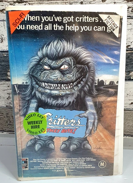 RARE CRITTERS 1986 VHS Unleashing a Terrifying Bite Vintage Tape ...