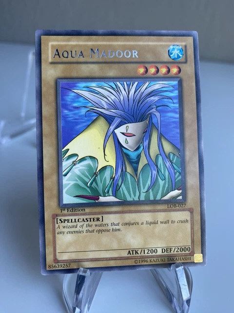YU-GI-OH ! TCG Aqua Madoor LOB-027 1ère édition argent rare EUR 21,85 ...