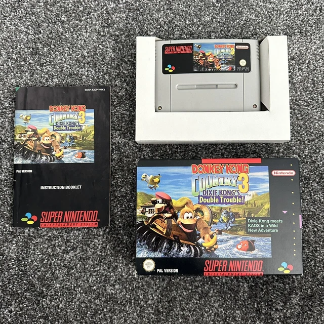 DONKEY KONG COUNTRY 3 - Super Nintendo SNES - CIB Boîte & Complète ...