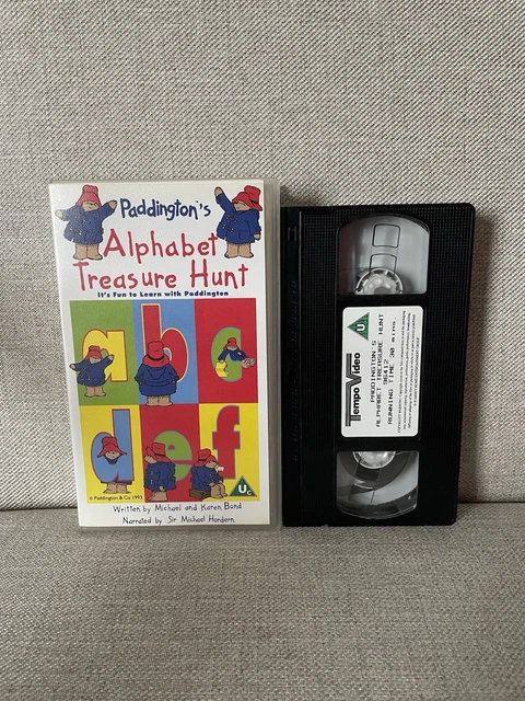 PADDINGTON’S ALPHABET TREASURE Hunt - Vhs Video - Paddington Bear ...