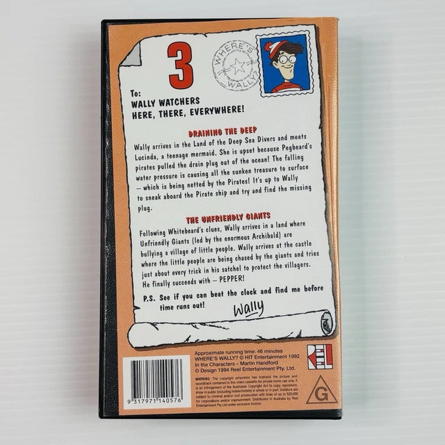 WHERE'S WALLY VOLUME 3 VHS Tape Tested & Working Tracked Postage £25.52 ...