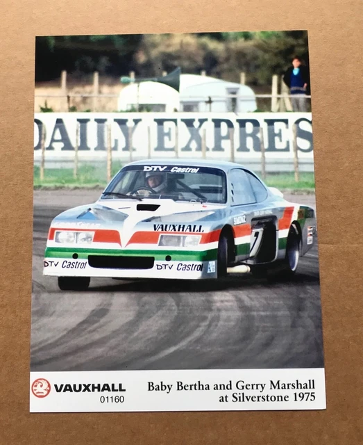 GERRY MARSHALL/BABY BERTHA Press Photograph - Firenza V8, Silverstone ...