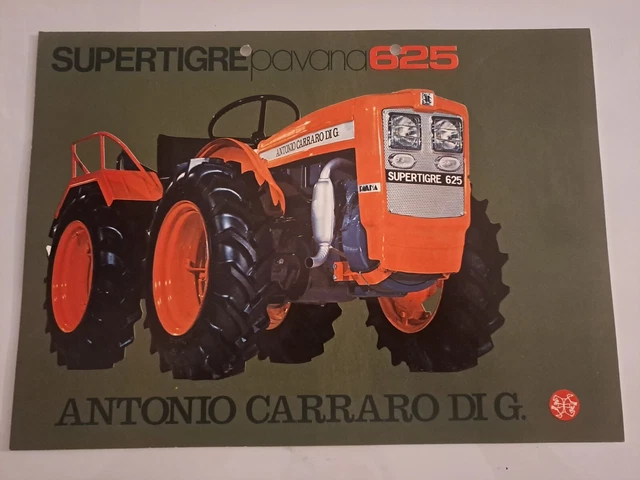 PROSPECTUS BROCHURE TRACTEUR Tractor Traktor Antonio Carraro 625 EUR 4 ...