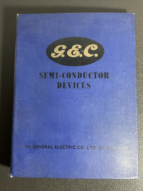 1950'S GEC CATALOGUE Book Valves Semi Conductor Devices Data Service ...