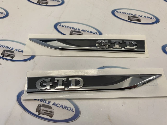 ORIGINAL LETTERING VW Golf 7 GTD set sticker left right 5G0853688N £26. ...