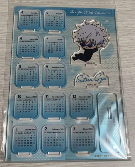 JUJUTSU KAISEN SATORU Gojo Acrylic Calendar Kaigyoku Gyokusetsu $81.20 ...