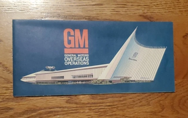 VINTAGE NY WORLDS Fair 1964 GM General Motors Brochure Overseas ...
