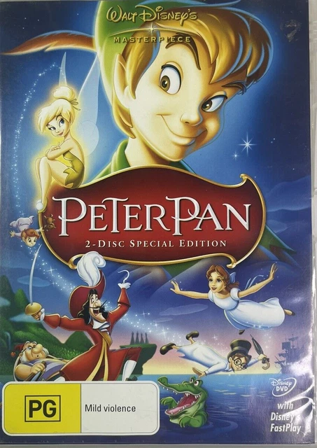 PETER PAN SPECIAL Edition DVD Walt Disney Animated Movie Kids Family ...