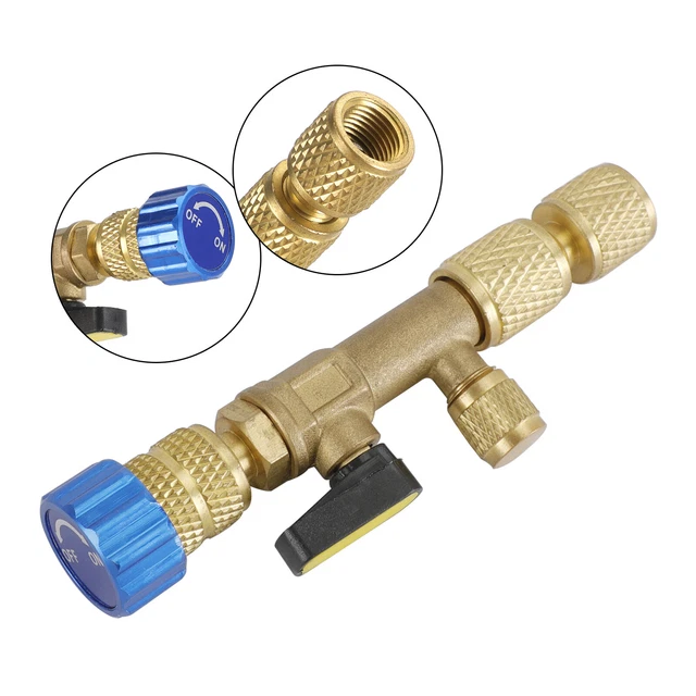 HVAC R22 R410A Outil D'Installation Noyau Valve Double Taille Sae 1/4" Et 5/16" EUR 33,59 ...