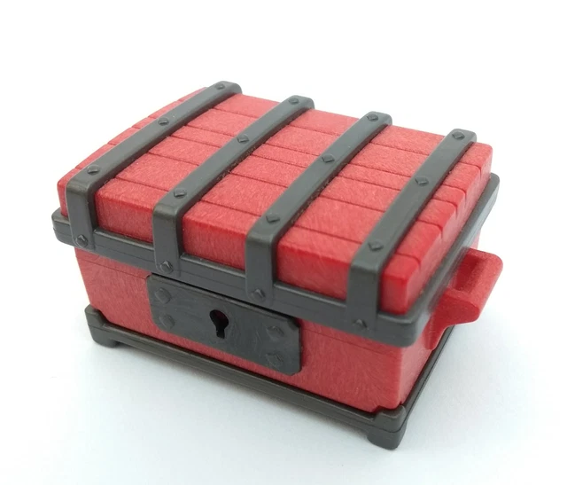 *PLAYMOBIL* HOLZTRUHE SCHATZTRUHE Kiste Truhe rot *Ritterburg 3785 3841 ... *PLAYMOBIL* HOLZTRUHE SCHATZTRUHE Kiste Truhe rot *Ritterburg 3785 3841 ...