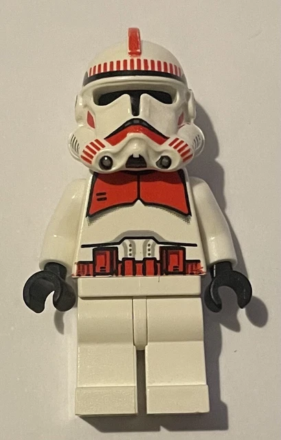 GENUINE LEGO STAR WARS Clone Trooper Red Minifigure sw0189 from set ...