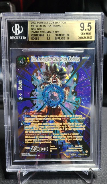 DRAGON BALL SUPER Ultra Instinct Son Goku Divine Technique BT23-110 SPR BGS 9,5 EUR 44,40 ...