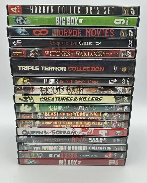 LOT OF 17 HORROR Movie Collection DVD’s All In Great Condition Tested ...