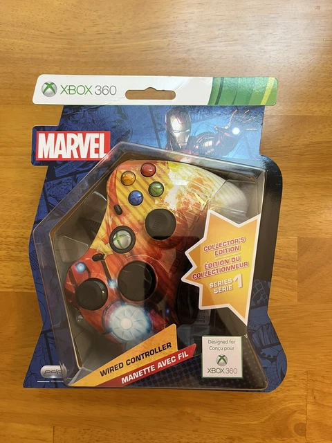 OFFICIAL MARVEL IRON Man Xbox 360 Wired Controller PDP (Factory Sealed ...