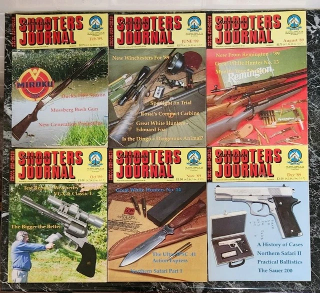 VINTAGE AUSTRALIAN SHOOTERS Journal Magazines Firearm Hunting 1989 ...