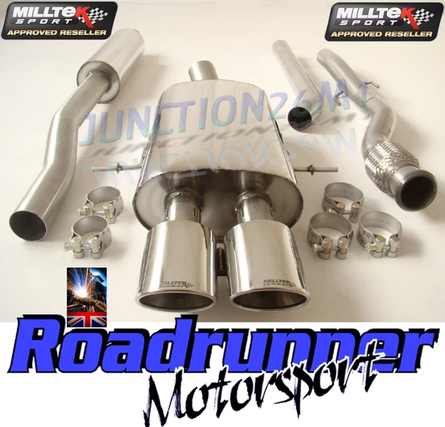 MILLTEK MINI COOPER S R56 MK2 Exhaust Cat Back Resonated Oval SSXM017 ...