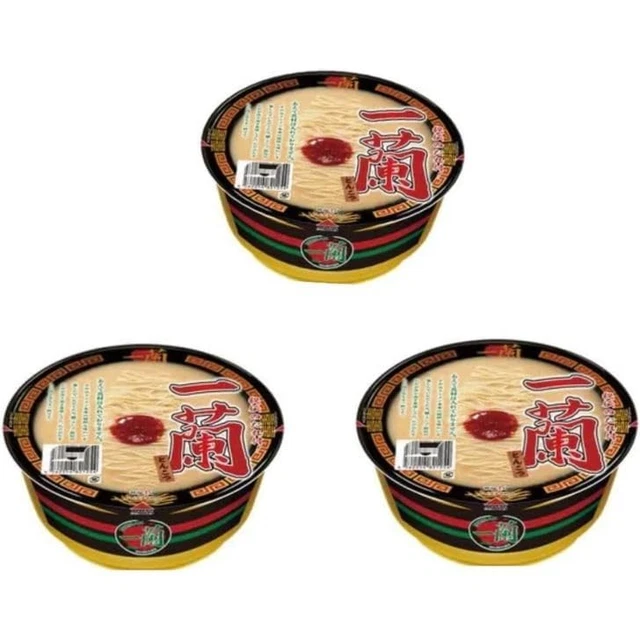 NO INGREDIENTS [SET of 3] Ichiran Cup Ramen, Tonkotsu, Secret Sauce ...