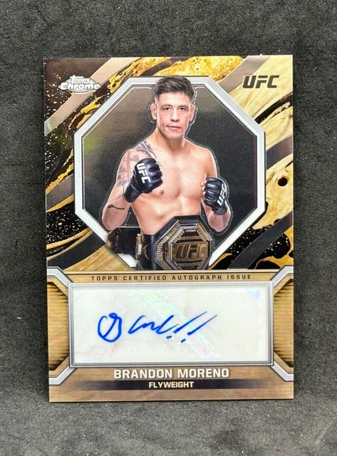 2024 TOPPS UFC Chrome Brandon Moreno Marks of Champions Insert ...