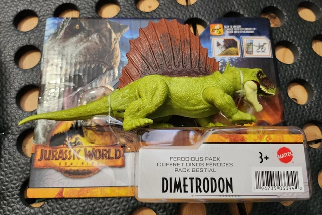 JURASSIC WORLD DOMINION Ferocious Pack DIMETRODON Toy Figure for Ages 3 ...
