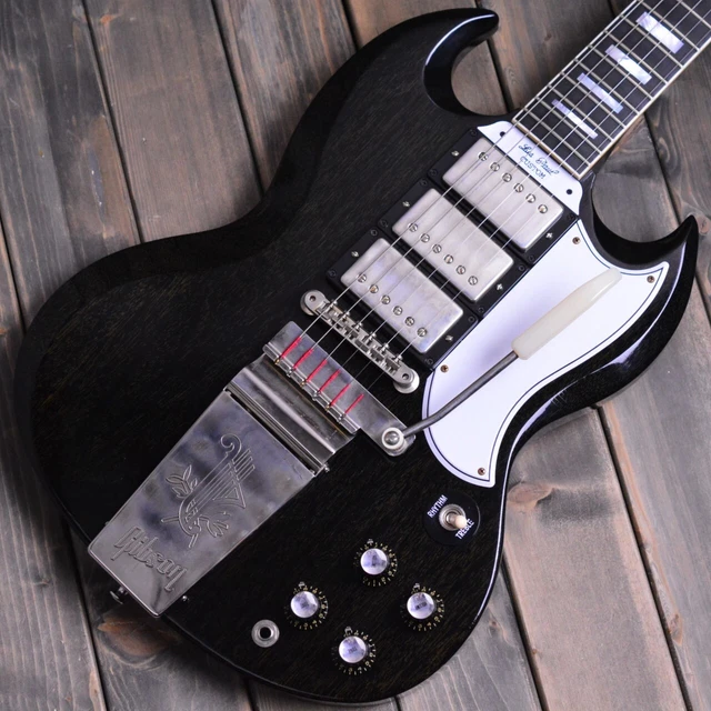 GIBSON CUSTOM SHOP Murphy Lab 1963 SG Custom Ultra Light Aged Silver ...