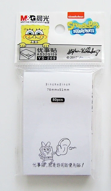SPONGEBOB SQUAREPANTS CUTE kawaii kitsch sticky notes memo pads £4.25 ...