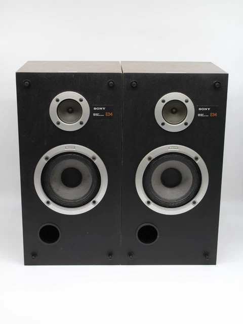 SONY SS-E34 HIFI Speaker System 30-50 Watt 8 Ohm Impedance - Tested ...